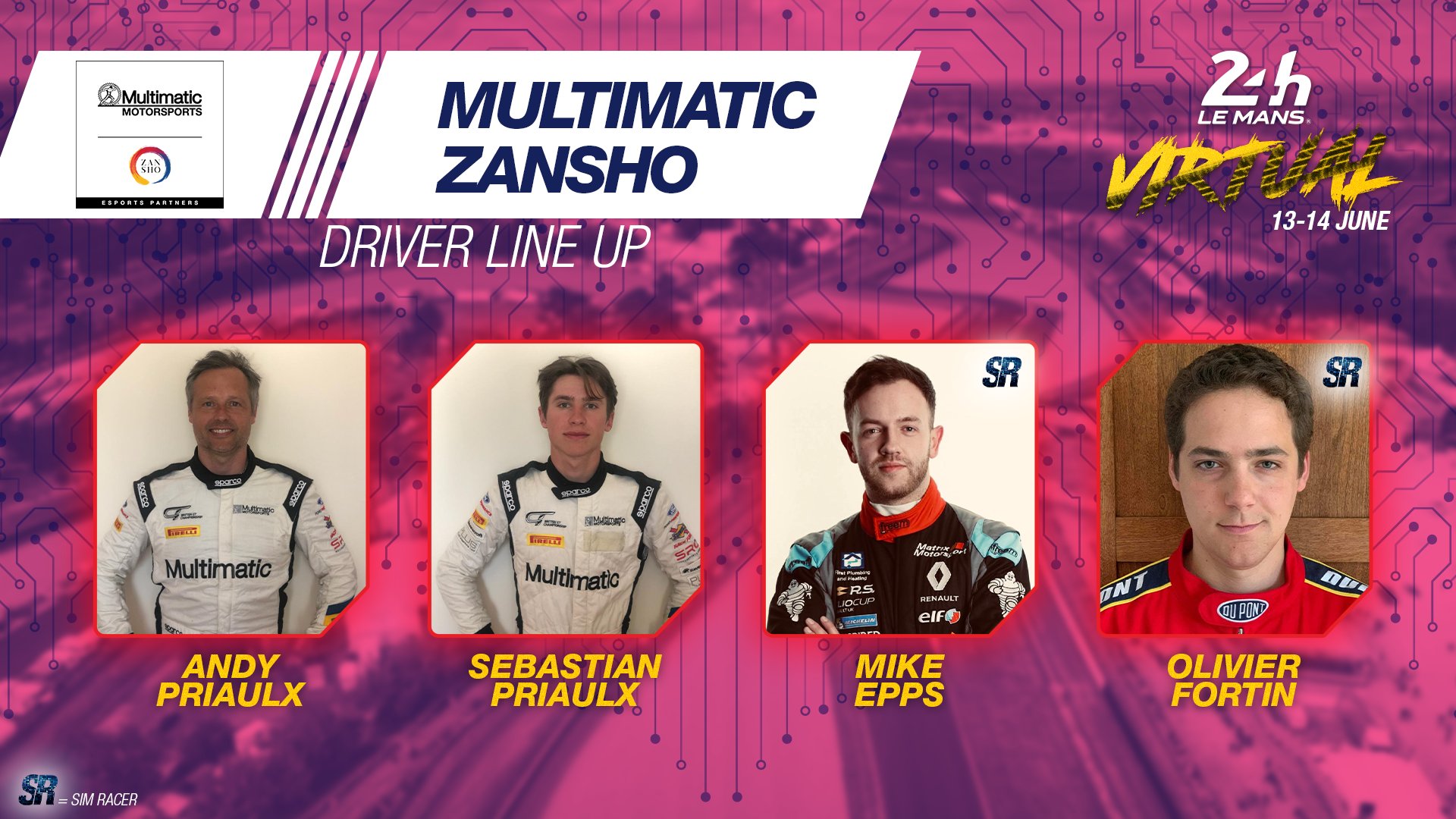 Virtual 24H Le Mans Driver Lineup Roundup – Sportscar365