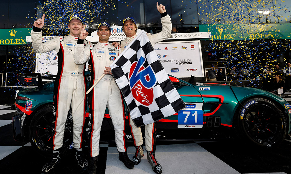 Rebel Rock Wins at Daytona in Aston Martin 1-2 – Sportscar365